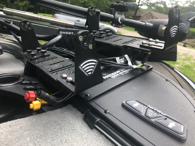 Over and Under Bow Mount Offset to the Right – Precision Sonar & Outdoors