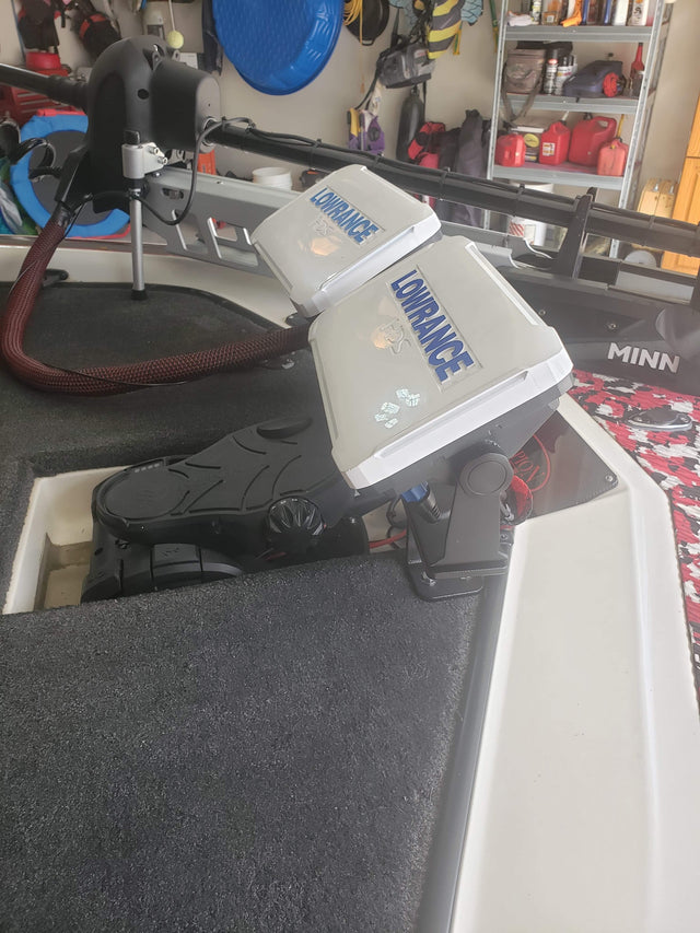 Side by Side Bow Mount Sonar Bracket Regular – Precision Sonar & Outdoors